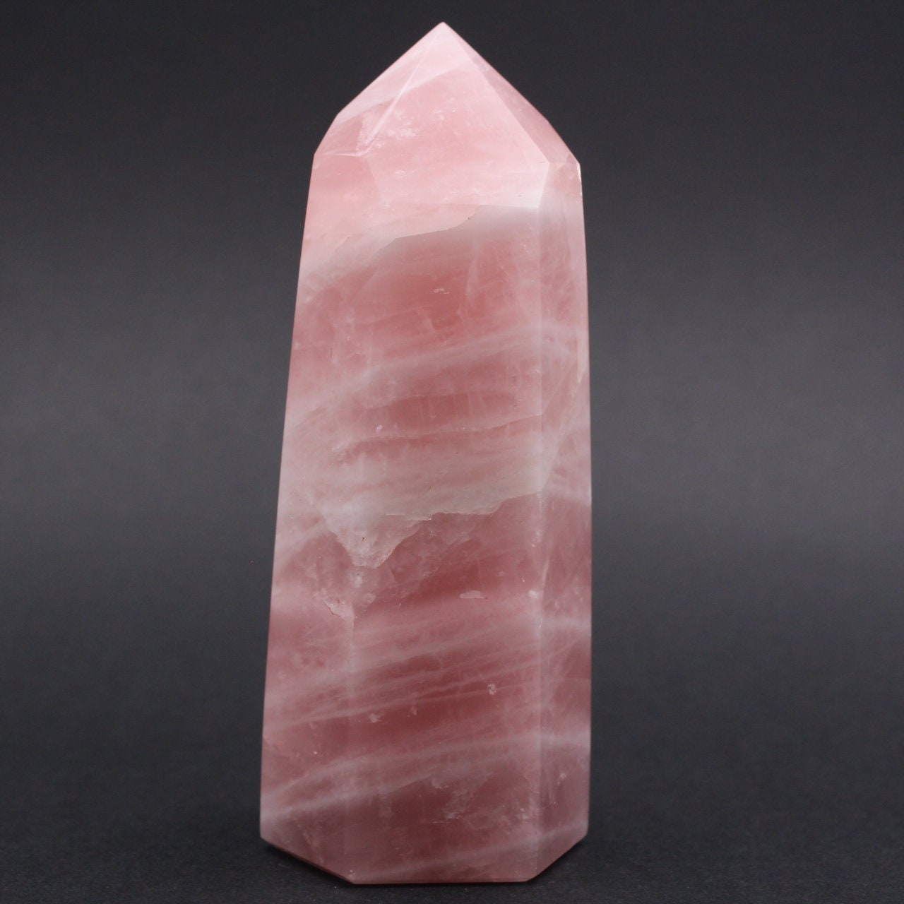 Pink quartz prism 470gr 135mm from Madagascar | Etsy