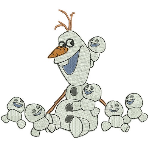 Frozen Olaf Snowgies Applique Embroidery Design Instant - Etsy