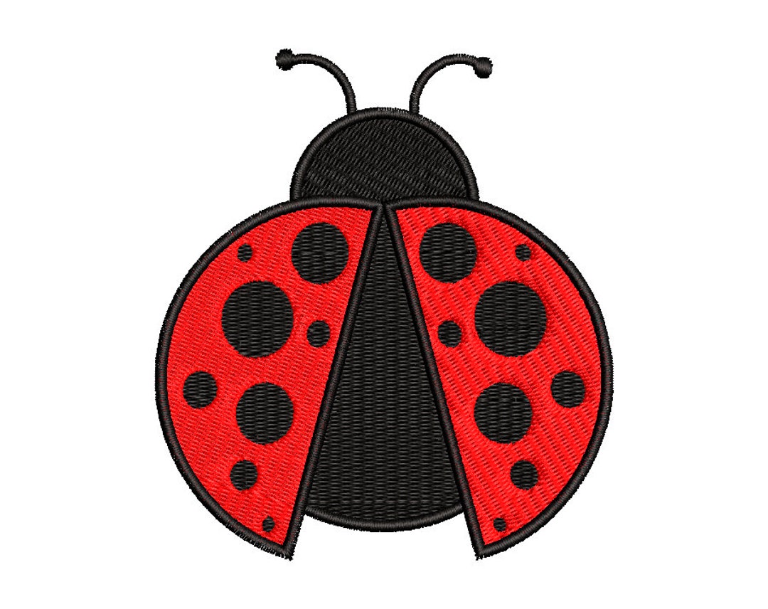 Ladybug Embroidery Design - 5 SIZES - Etsy