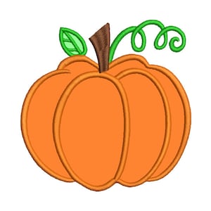 Pumpkin Applique Design - 4 SIZES - Etsy