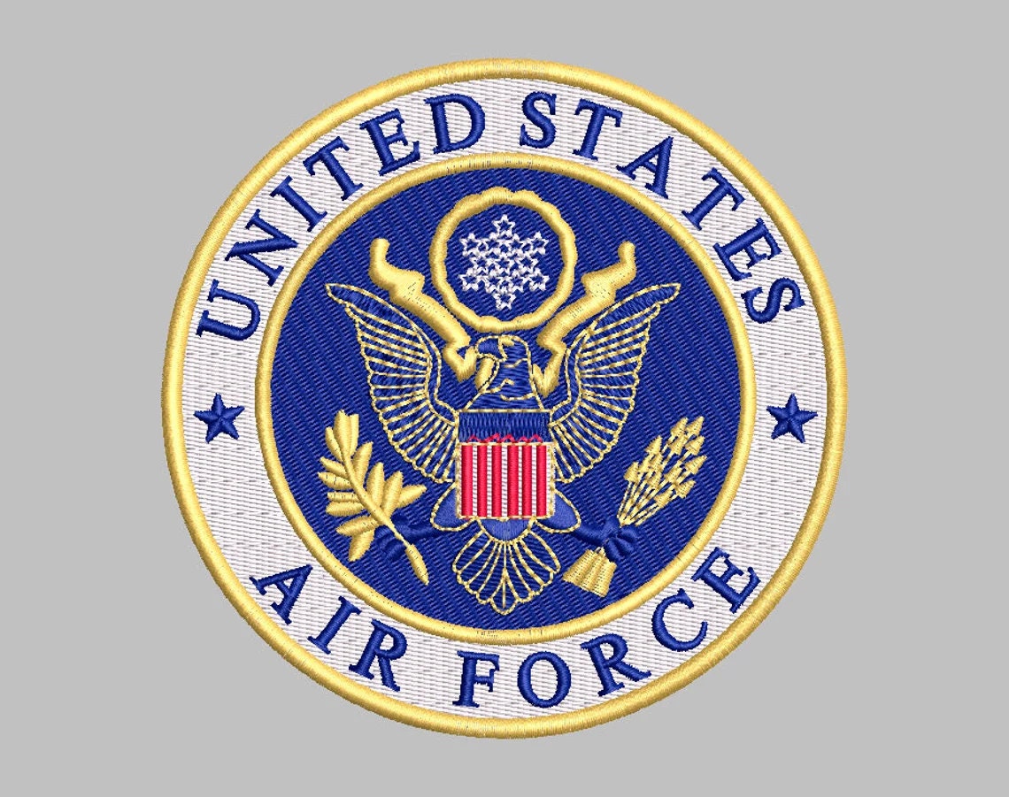 U.S. Air Force Embroidery Design #2 - 3 SIZES - Etsy