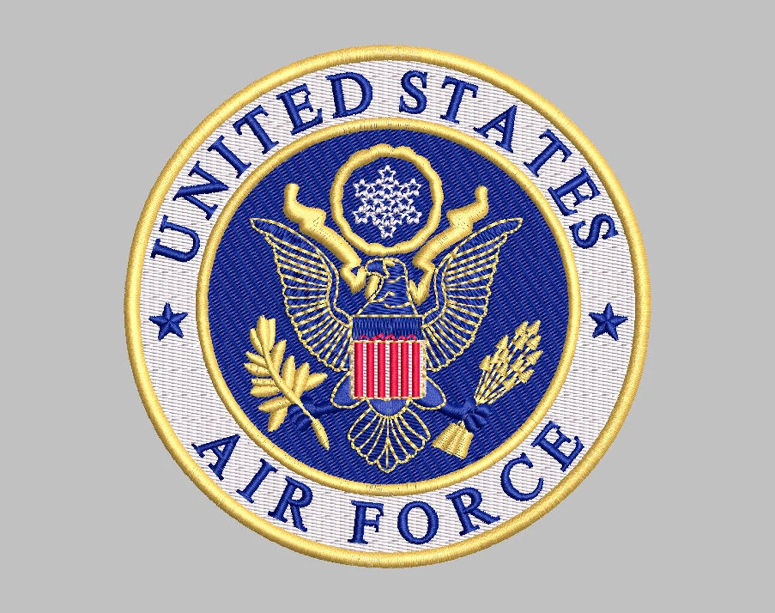 U.S. Air Force Embroidery Design #2 - 3 SIZES - Etsy