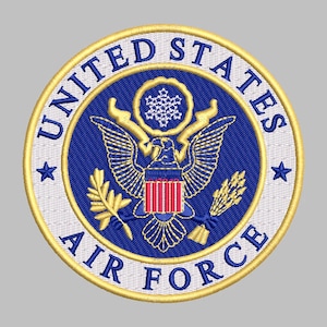 U.S. Air Force Embroidery Design #2 - 3 SIZES - Etsy