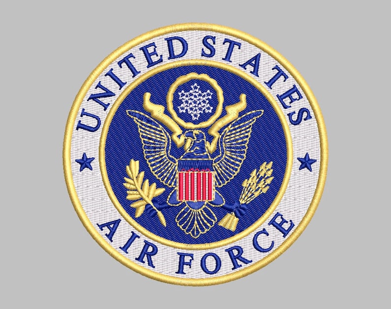 U.S. Air Force Embroidery Design #2 - 3 SIZES - Etsy