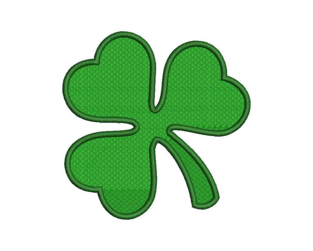 Shamrock Embroidery Design #2 - 5 SIZES - Etsy