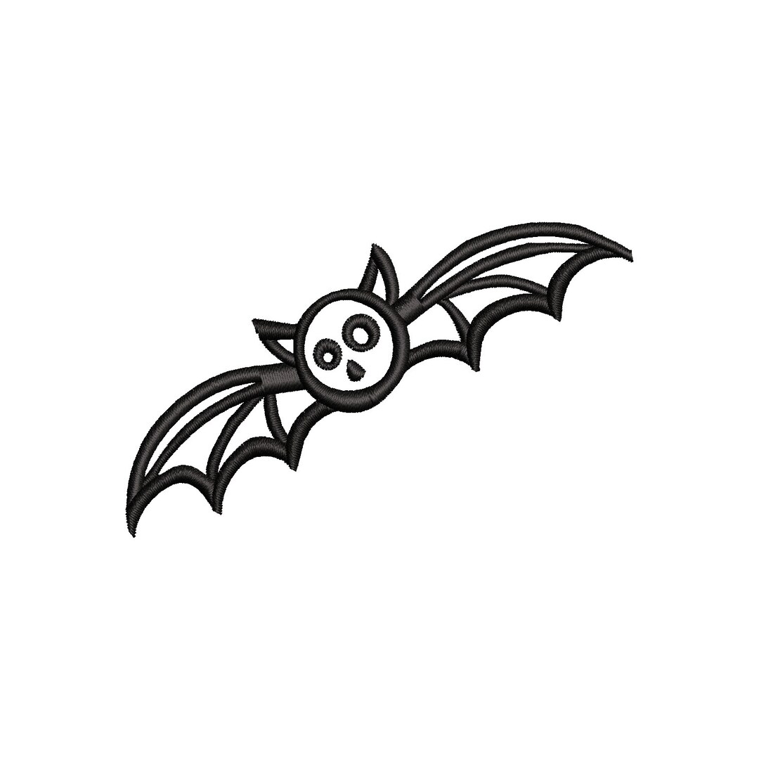 Bat Outline Embroidery Design - 3 SIZES - Etsy