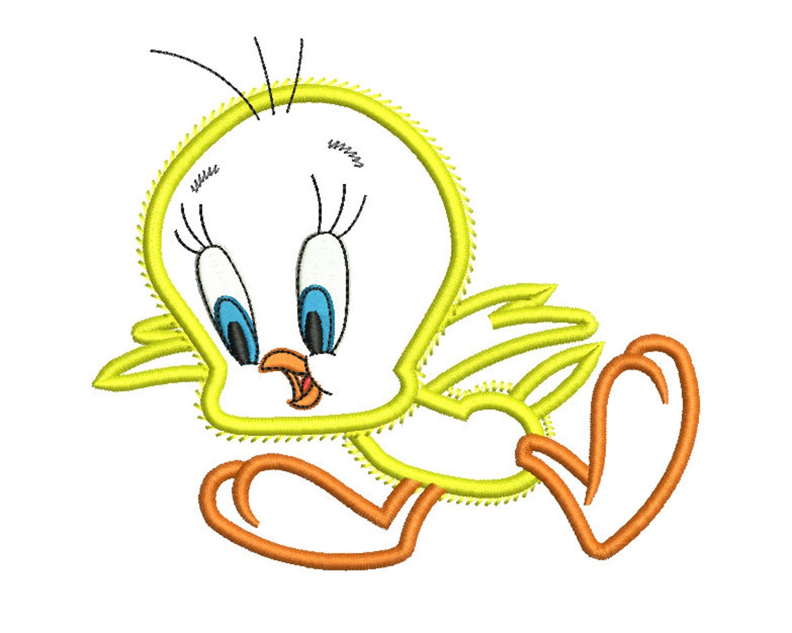 Tweety Applique Design 3 SIZES - Etsy