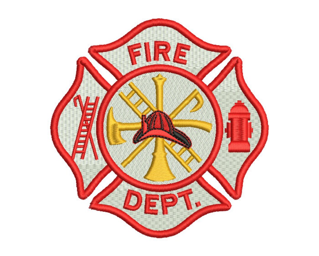 Fire Dept. Embroidery Design - Etsy