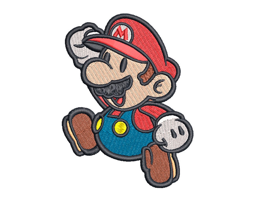 Mario Embroidery Design #2 - 4 SIZES - Etsy