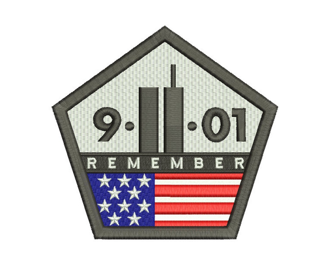 911 Remember Embroidery Design - 3 SIZES - Etsy