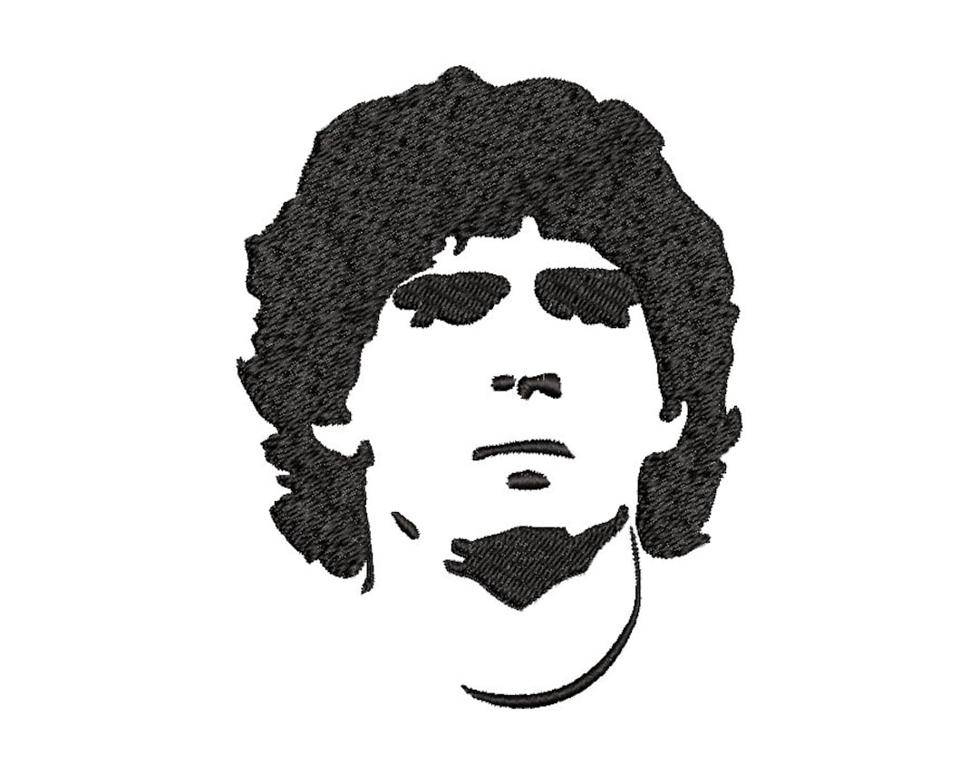 Maradona Embroidery Design - 6 SIZES - Etsy