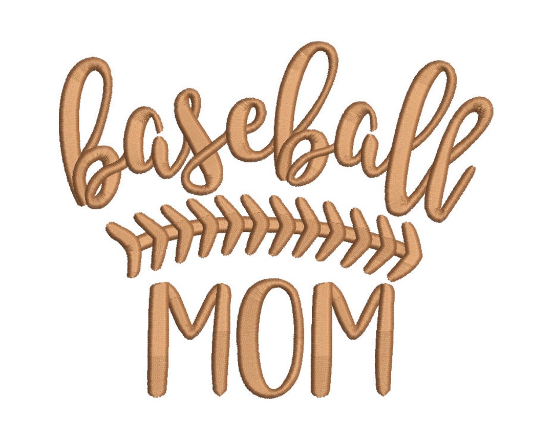 Baseball Mom Embroidery Design - 6 SIZES - Etsy