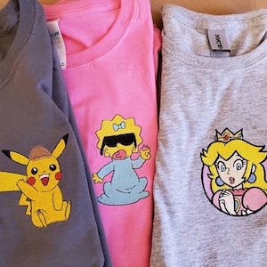 Princess Peach Embroidery Design - 4 SIZES - Etsy