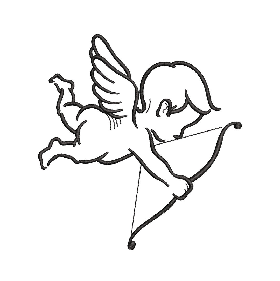 Cupid Embroidery Design #1 - 3 SIZES - Etsy