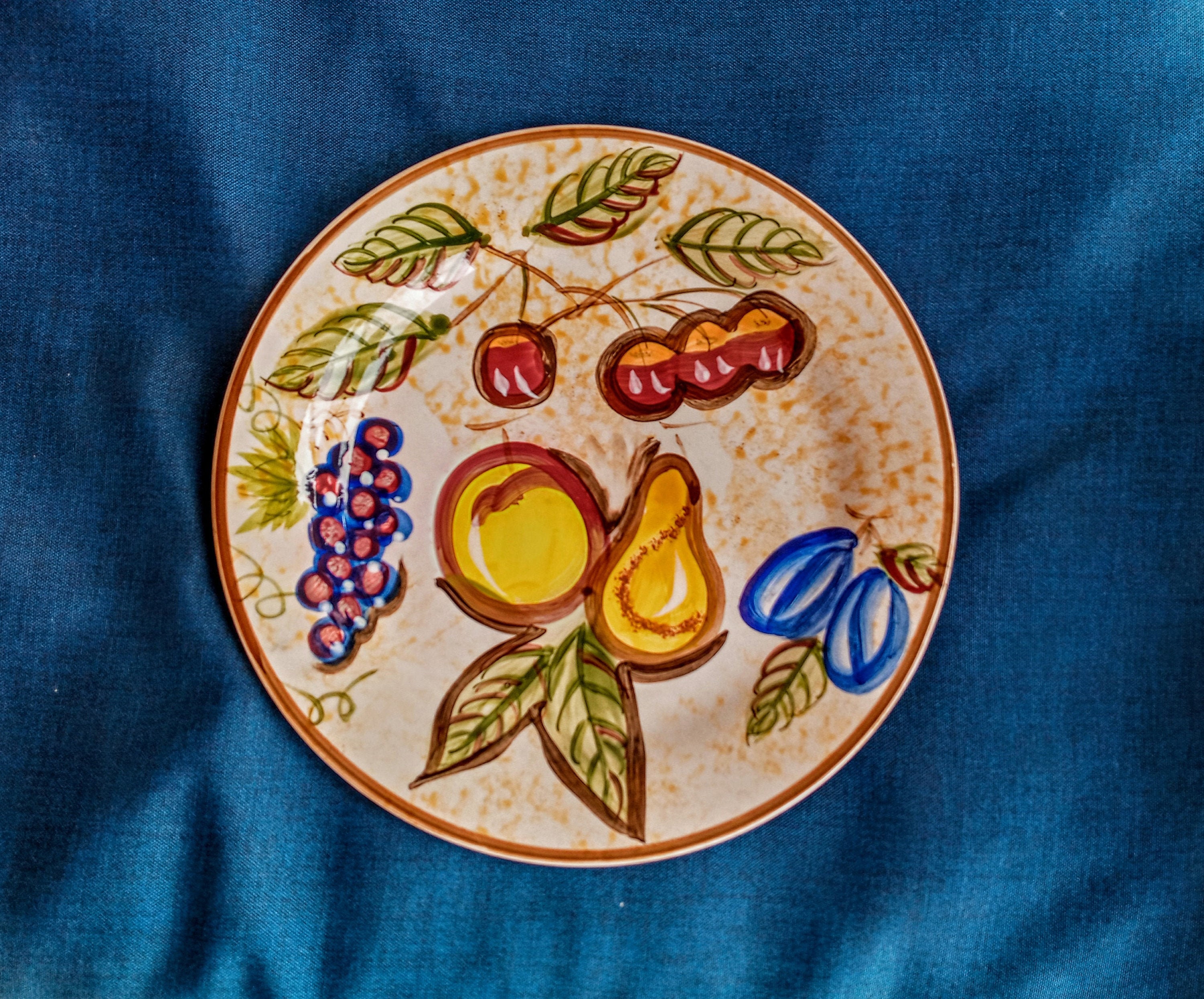 Kitchen & Dining Vintage Dinnerware Fruit Design 4 Royal Norfolk Tuscan ...