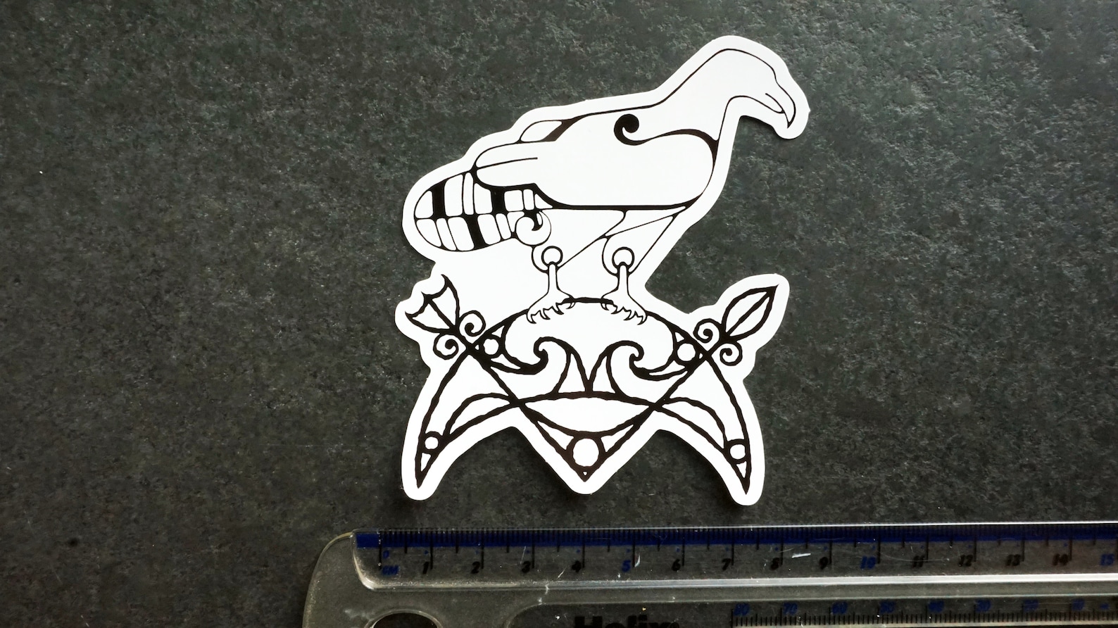 Pictish Eagle Crescent and V-rod Waterproof Sticker. Original Scottish ...