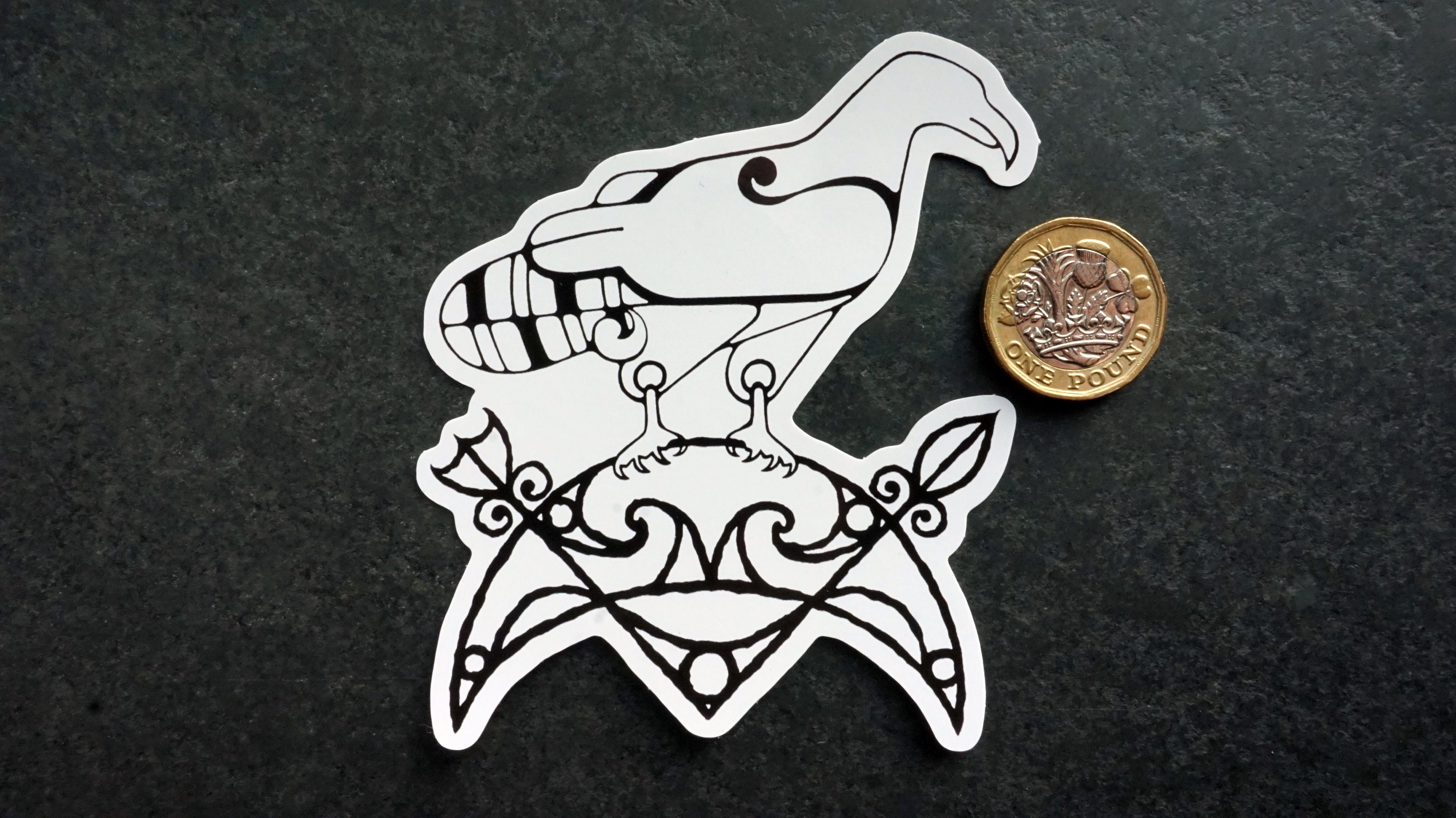 Pictish Eagle Crescent and V-rod Waterproof Sticker. Original Scottish ...
