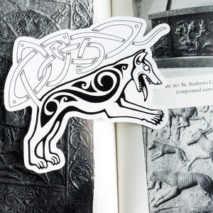Celtic Hound or Pictish Dog Waterproof and Permanent Sticker. for ...