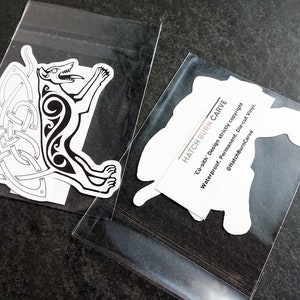 Celtic Hound or Pictish Dog Waterproof and Permanent Sticker. for ...