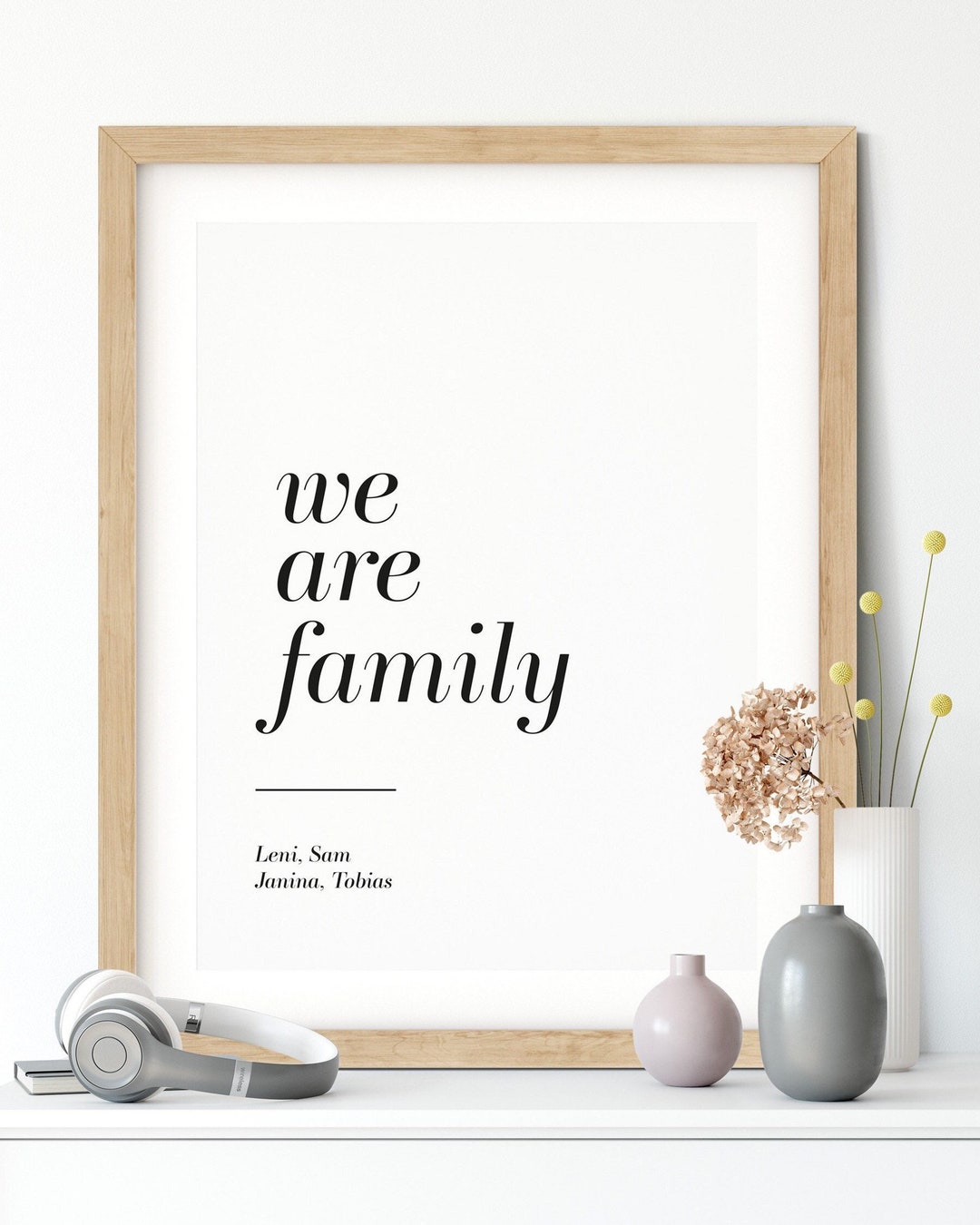 Personalized Family Poster as Valentines Day Gift Wedding Gift ...