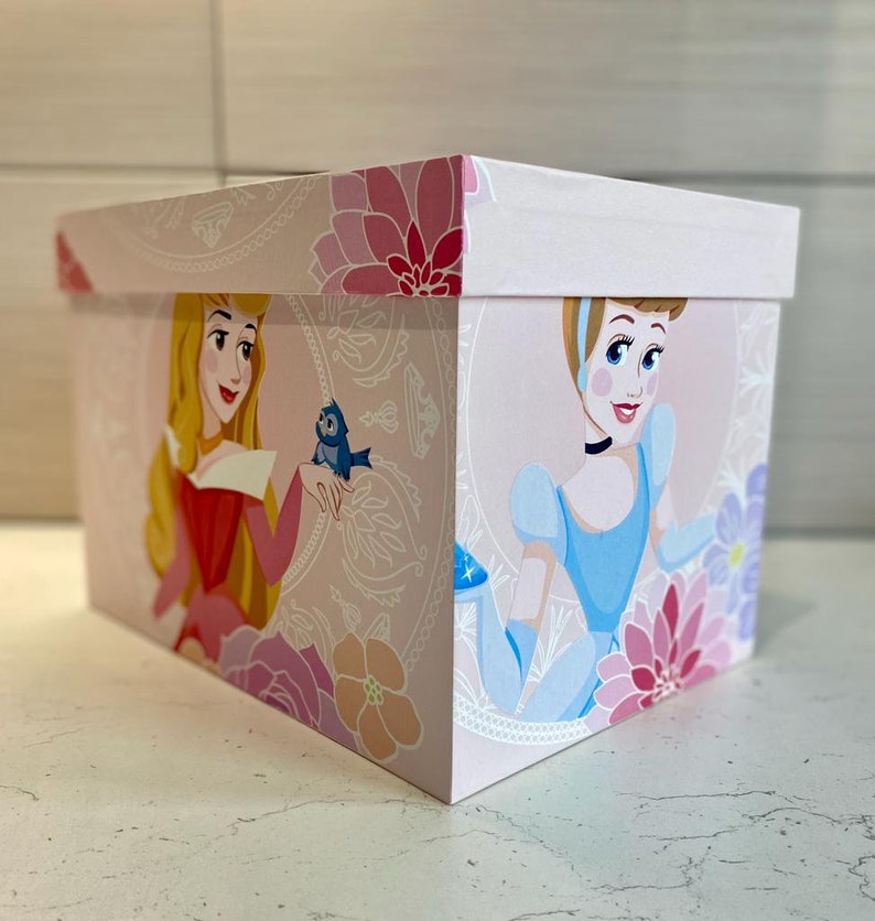 Decorative Large Gift Box / Toy Storage Box Disney Princess | Etsy