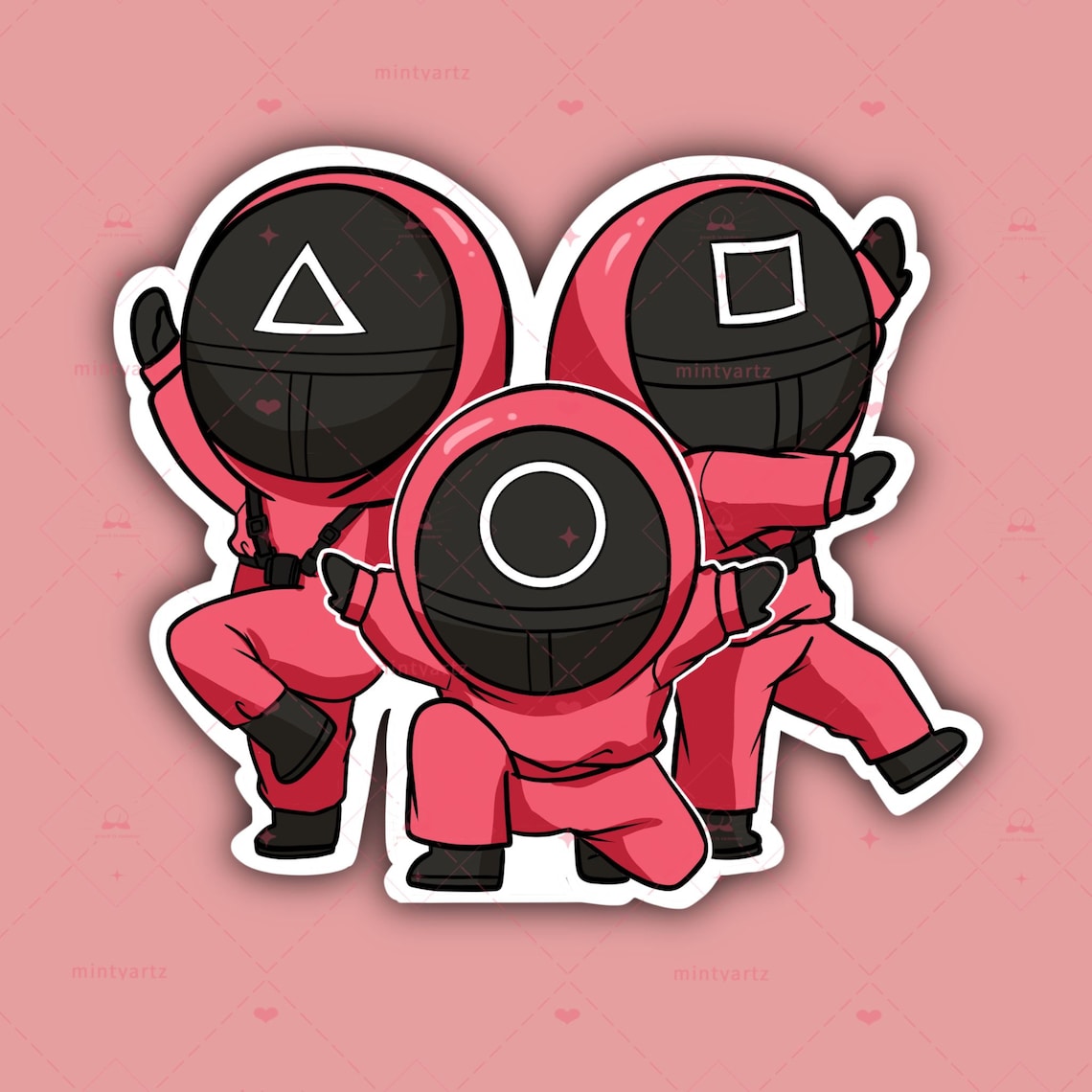 Squid Game Stickers - Etsy
