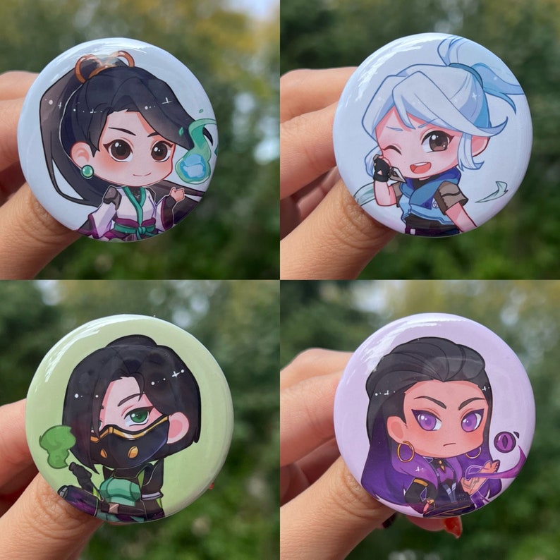 Valorant Pin Back Button - Etsy