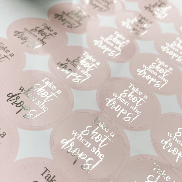 Baby Shower Shot Labels - Etsy