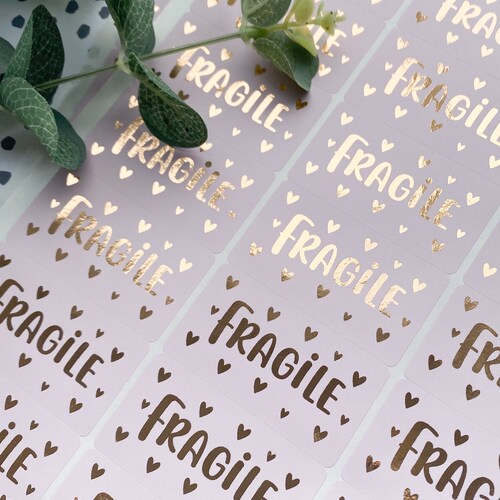 Fragile Please Handle With Care Stickers / Labels / Business - Etsy