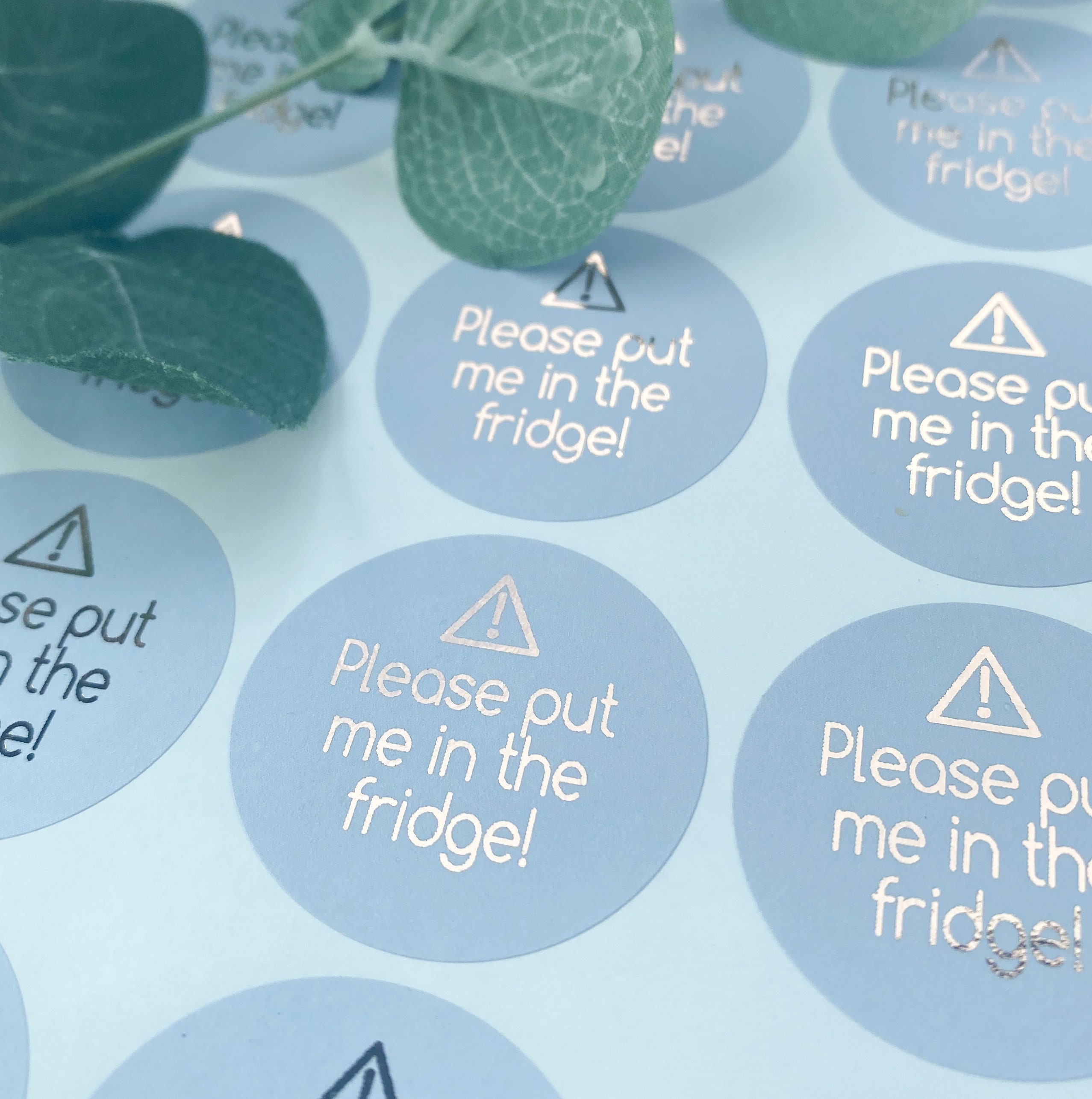 Please Keep me in the Fridge Foiled Warning Stickers for | Etsy