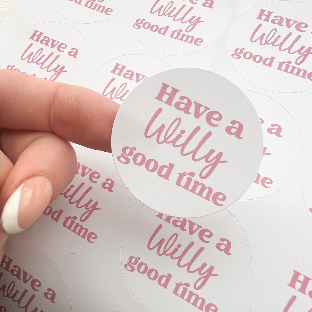 Have a Willy Good Time Stickers Hen/do Party Labels - Etsy
