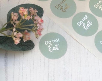 Do Not Eat Stickers - Etsy