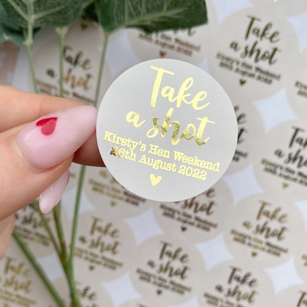 Hen Shot Labels - Etsy UK