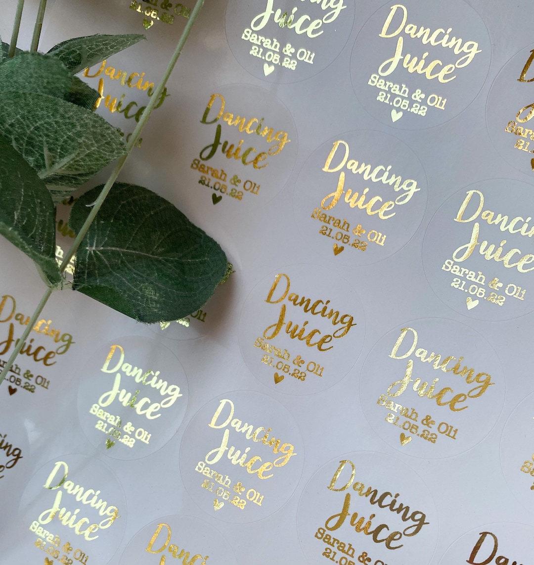 Dancing Juice Stickers / Take a Shot Have a Drink on Us Labels ...
