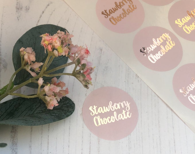 Foil Flavour Stickers for Baking Businesscake Flavor Customised Labels ...