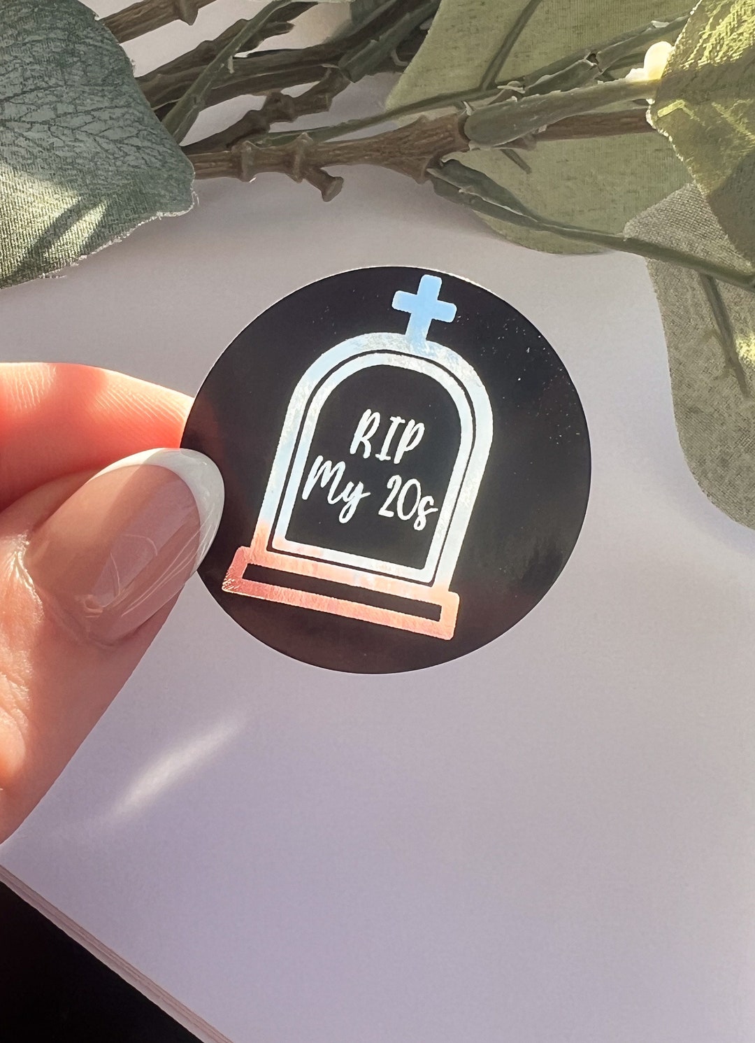 BLACK RIP My 20s Birthday Party Sticker Labels - Etsy