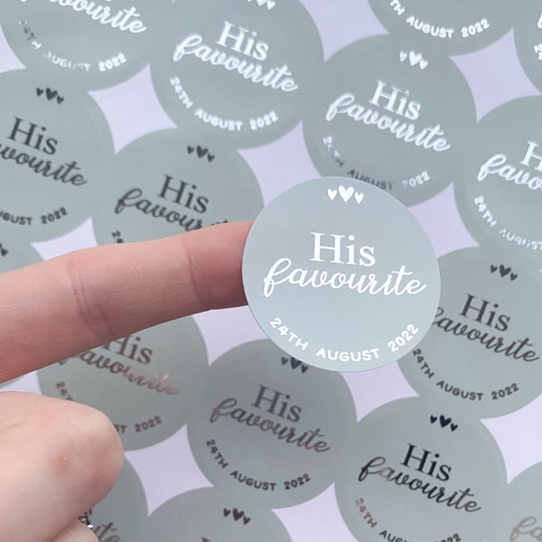 His Favorite Her Favorite Stickers - Etsy