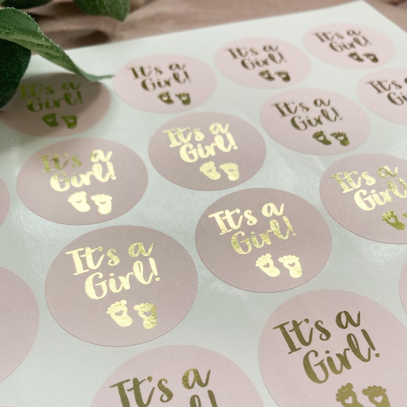 Baby Girl Stickers - Etsy