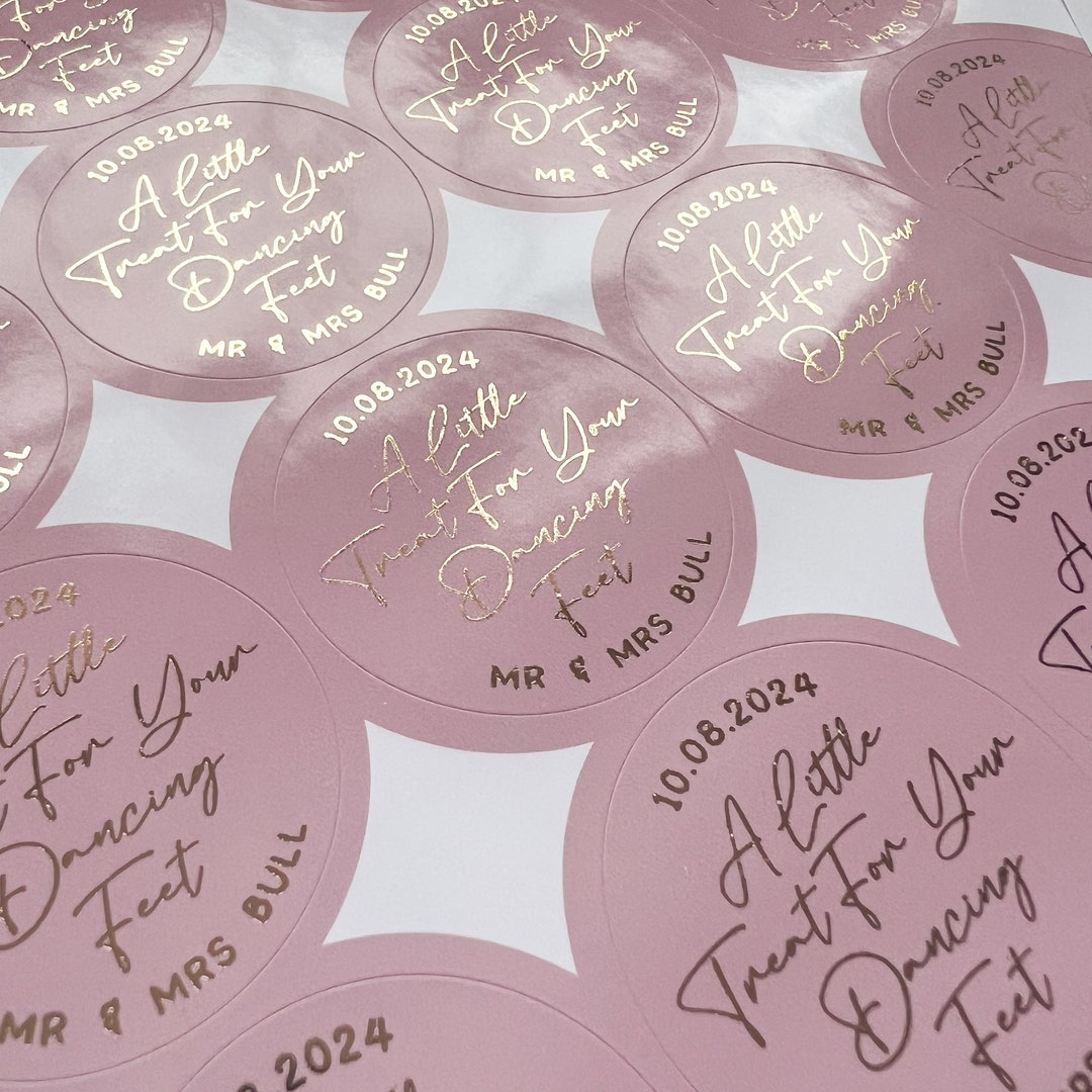 Wedding Party Flip Flop for Your Dancing Feet Stickers • Small/medium ...