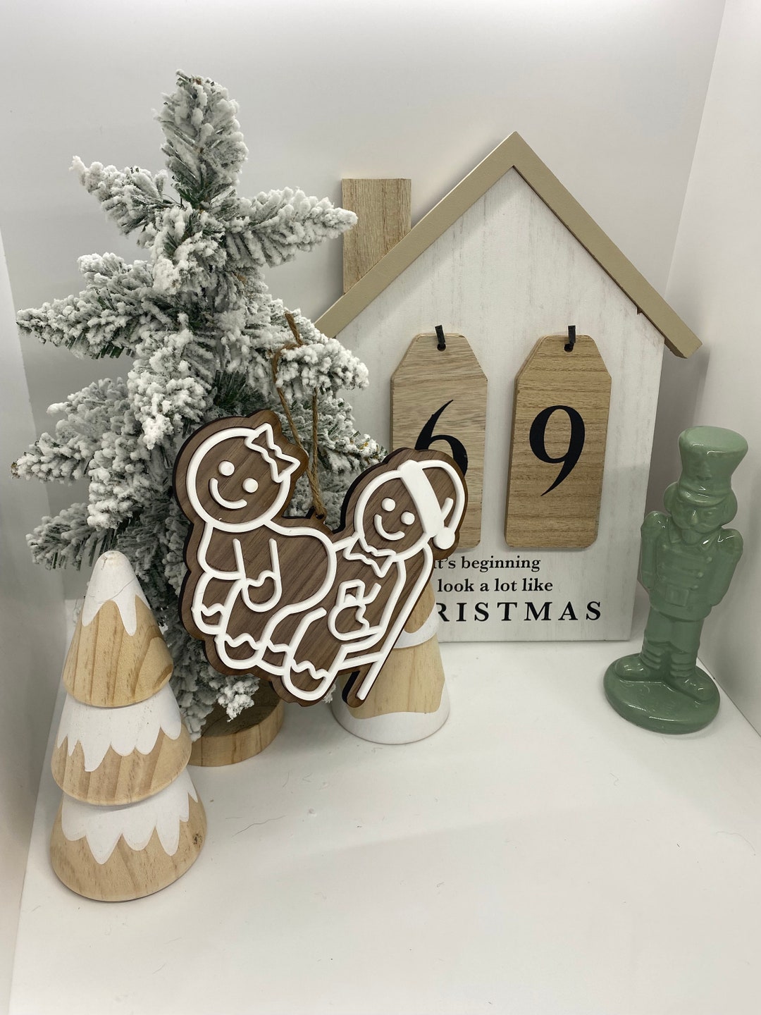 Naughty stripper Bad Santa Lap Dance Gingerbread Ornament - Etsy