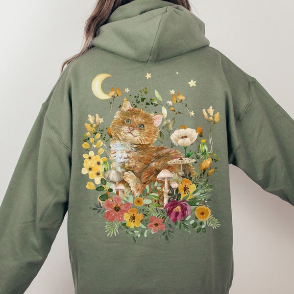Cat Hoodie - Etsy