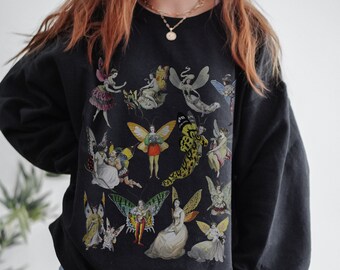 Fairycore Clothing Mushroom Sweater Fairy Sweatshirt Fairycore Sweater ...