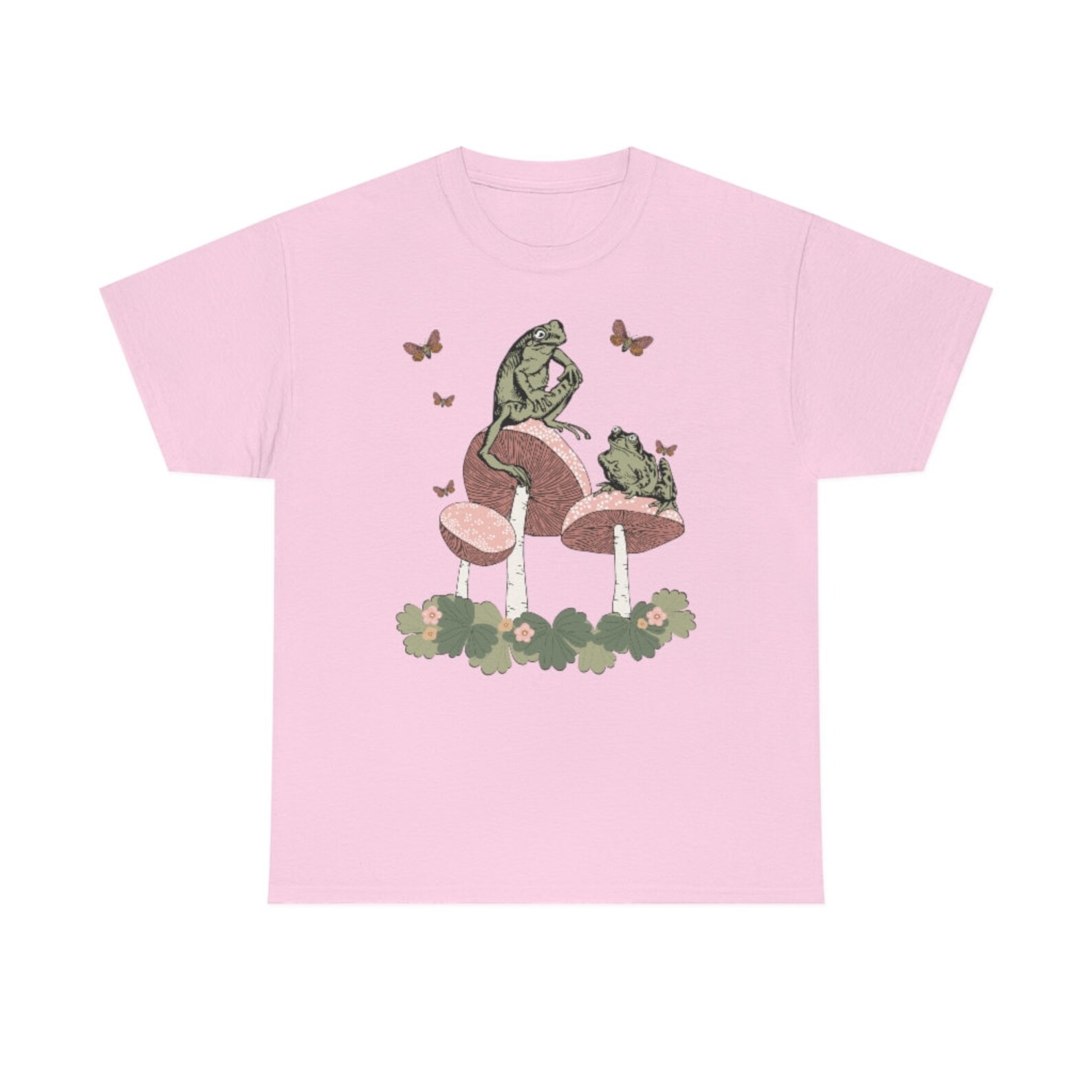 Frog Shirt Cottagecore Shirt Indie T Shirt Mushroom Shirt - Etsy