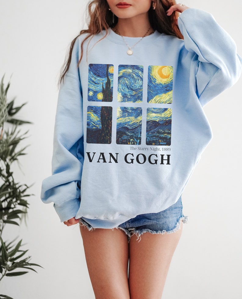 Van Gogh Sweater Van Gogh Sweatshirt Vincent Van Gogh Art - Etsy