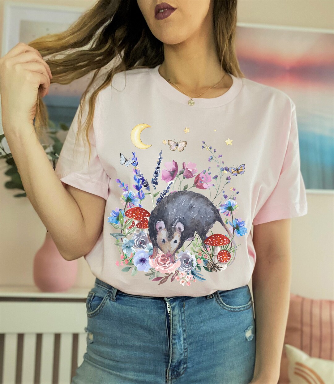 Possum Shirt Cottagecore Shirt Indie T Shirt Opossum Shirt Cottage Core ...