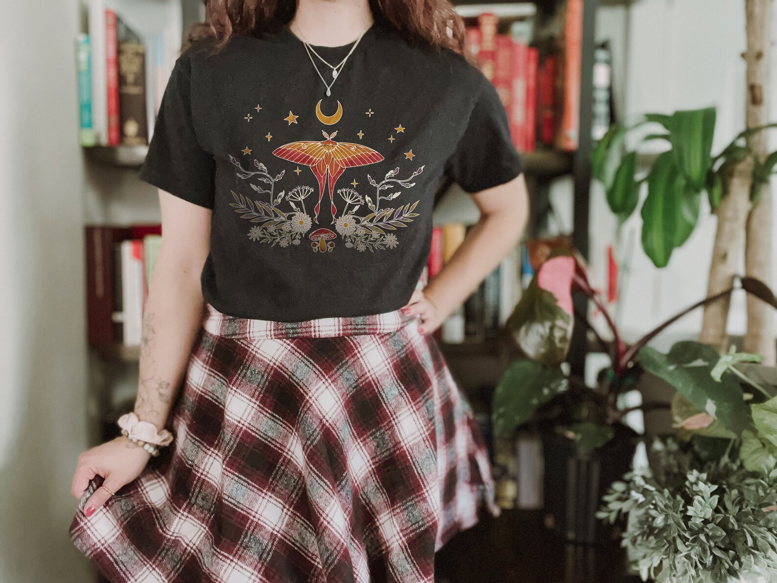 Luna Moth Shirt Indie T Shirt Cottagecore Shirt Cottage Core - Etsy