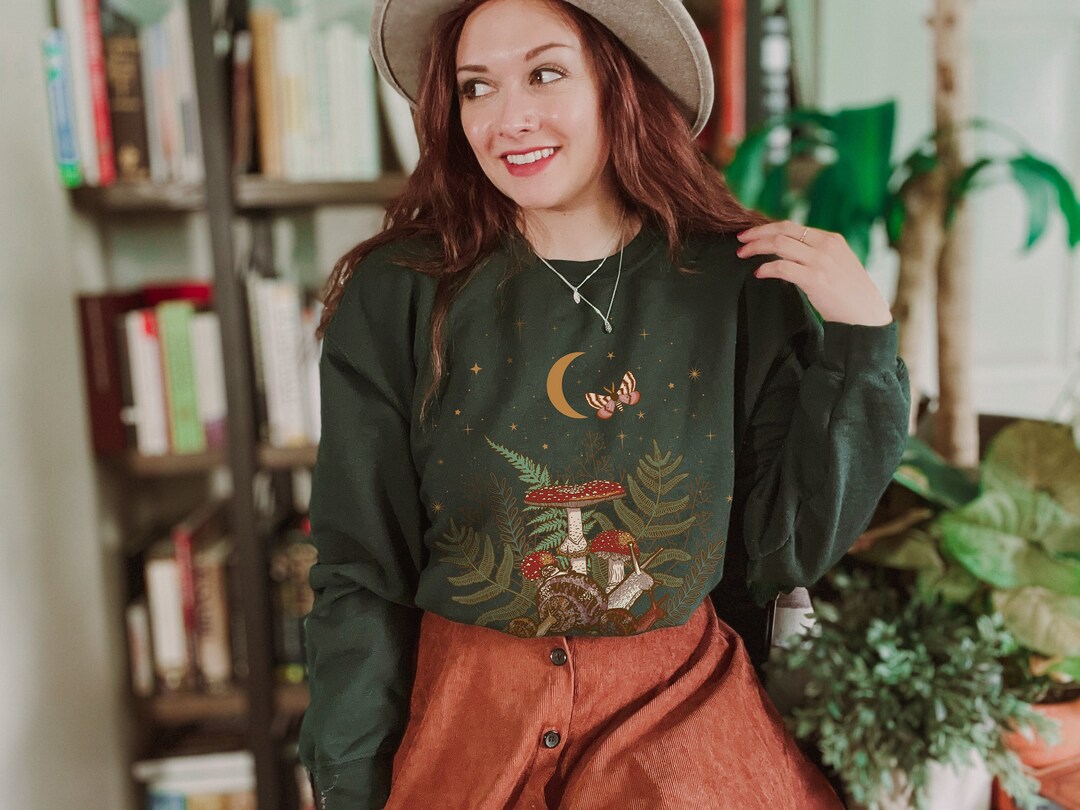 Goblincore Clothing Cottagecore Sweater Grunge Fairycore Sweatshirt ...