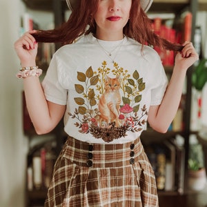Cat Shirt Cottagecore Shirt Indie Clothes Cat Lover Gift Indie T Shirt ...