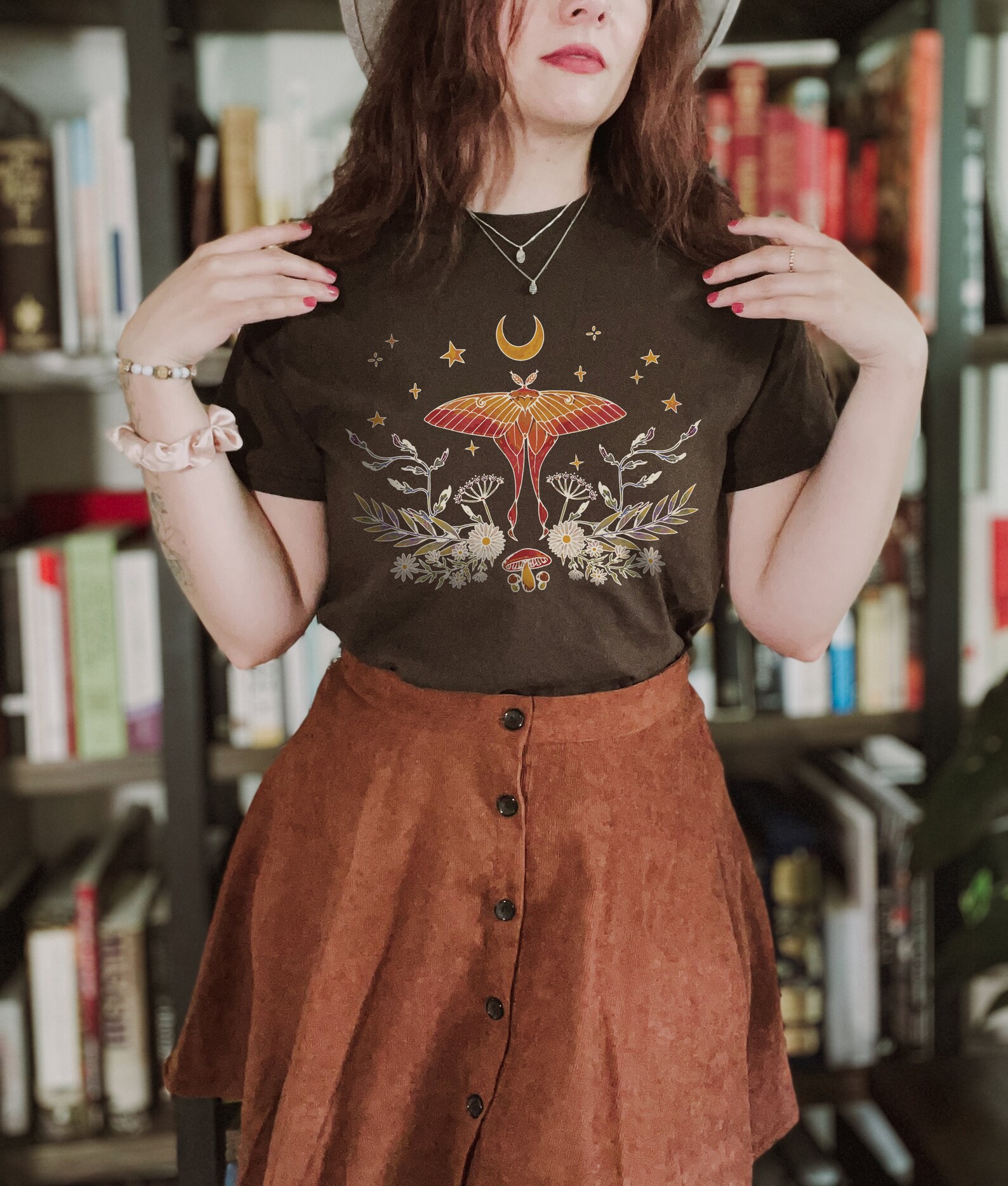 Luna Moth Shirt Indie T Shirt Cottagecore Shirt Cottage Core - Etsy