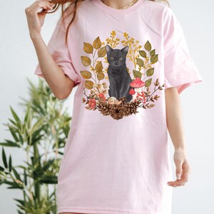 Cat Shirt Cottagecore Shirt Indie Clothes Cat Lover Gift Indie T Shirt ...